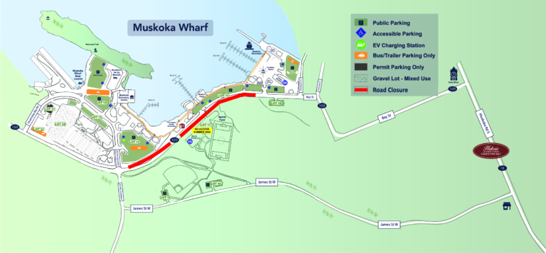 Wharf Map with Legend | Muskoka Steamships and Discovery Centre